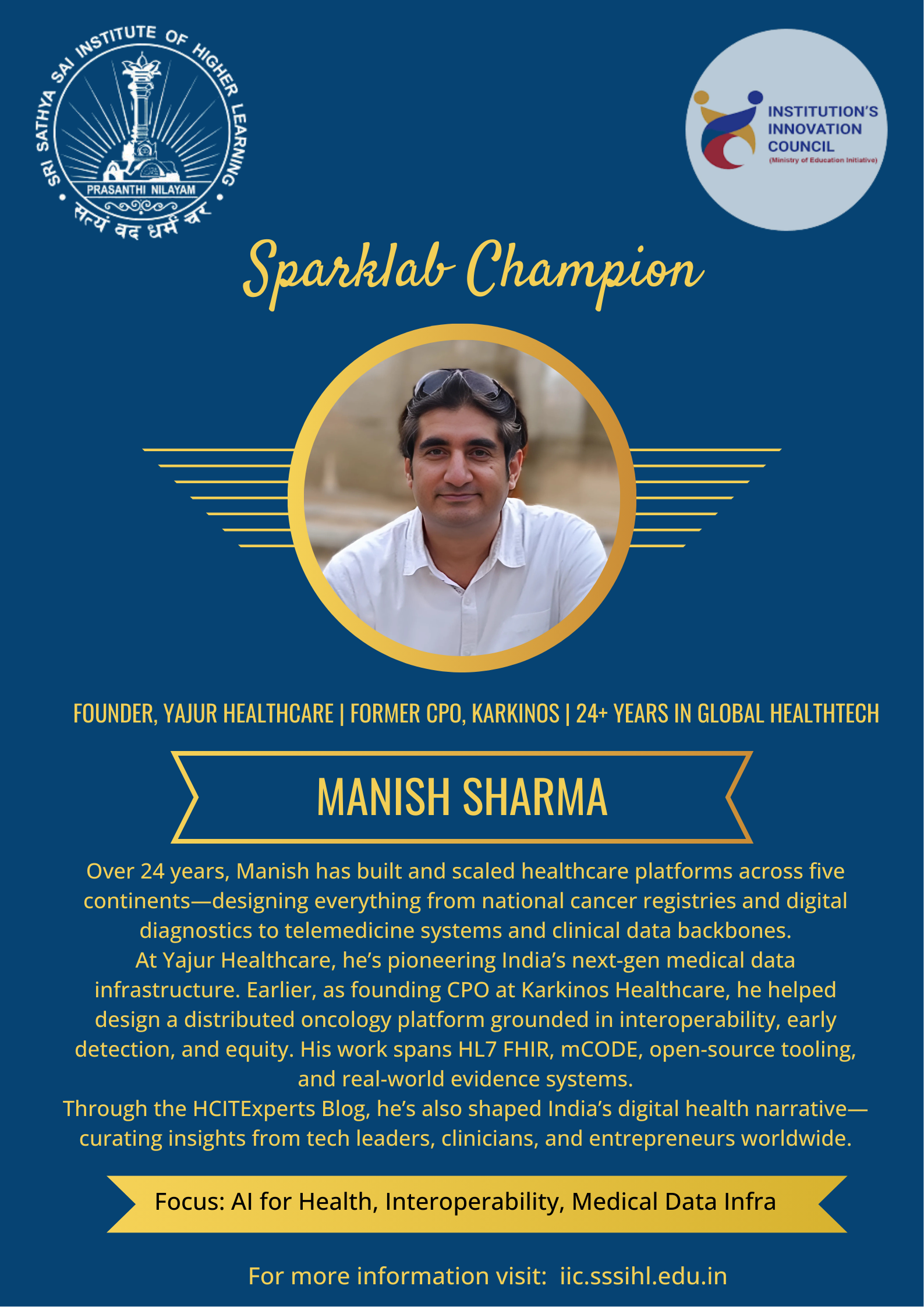 Manish Sharma - SSSIHL-IIC Microsite