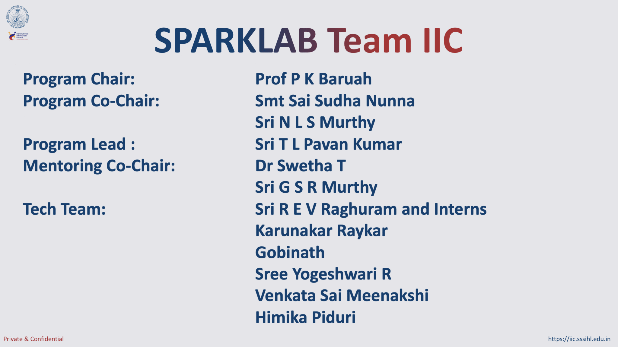 🌟 SPARKLAB 1.0 - Mentors Meetup: Igniting the Spirit of Innovation - IIC.SSSIHL Microsite